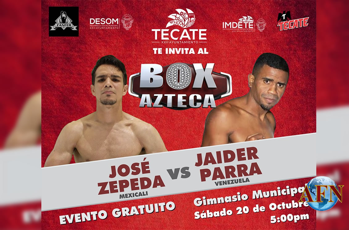 Anuncian función de box en Tecate