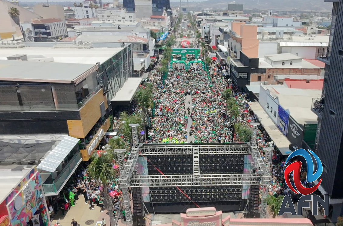 Marea tricolor en La Revu: el Baja Fut Fest con el México vs Sudáfrica