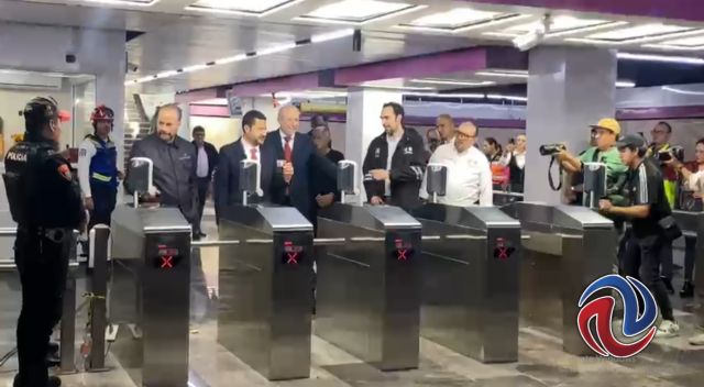 Reabren un tramo de la Linea 1 del Metro en México
