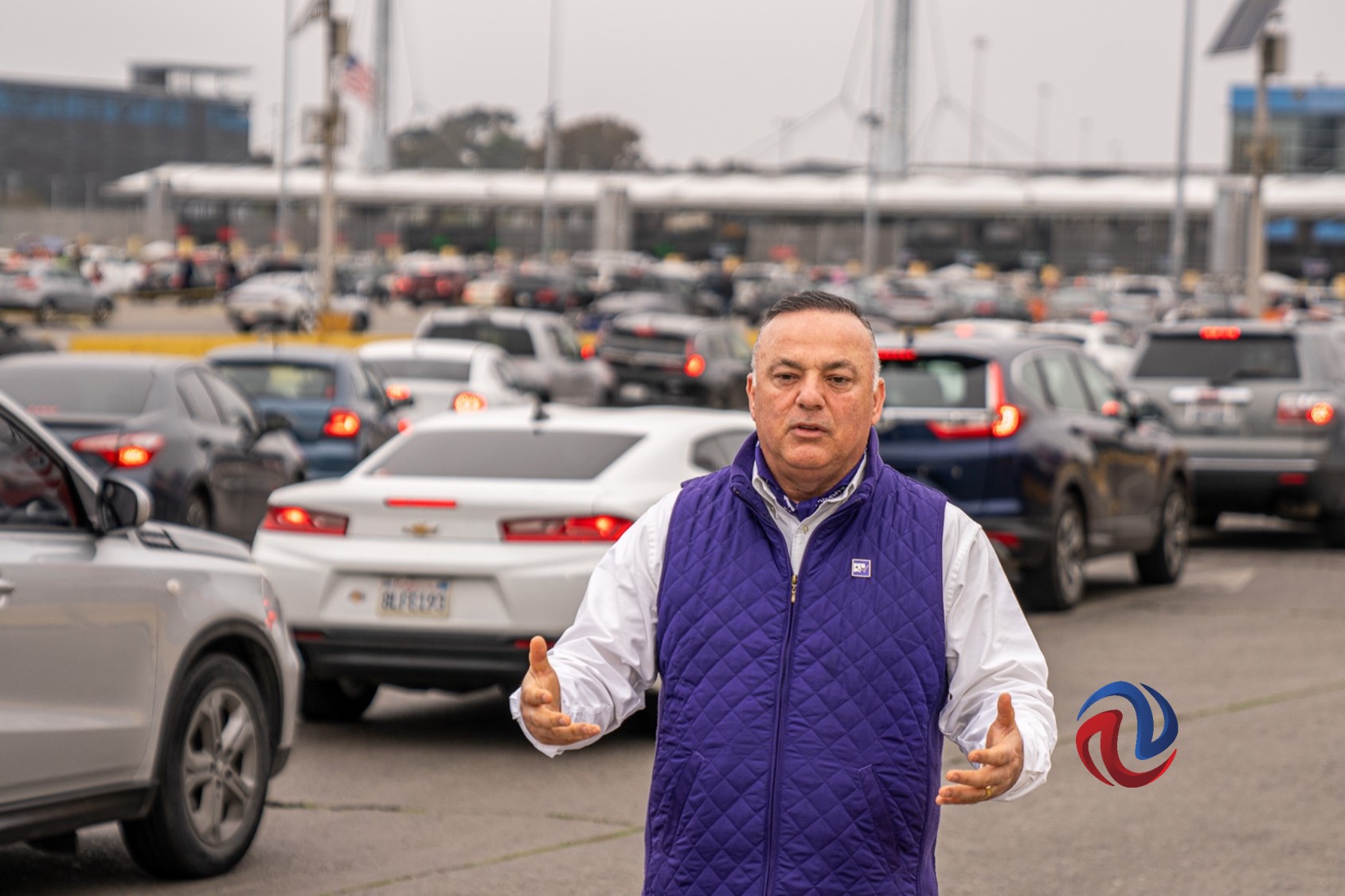 Se compromete Miguel Ángel Badiola a poner orden en los cruces fronterizos