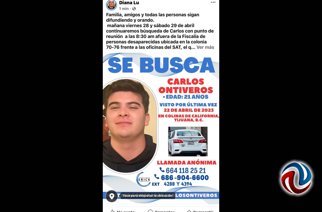 Inician búsqueda ciudadana de Carlos Ontiveros