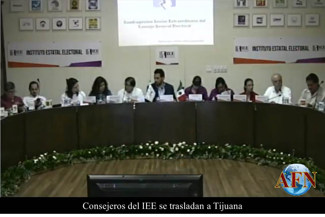 Consejeros del IEE se trasladan a Tijuana
