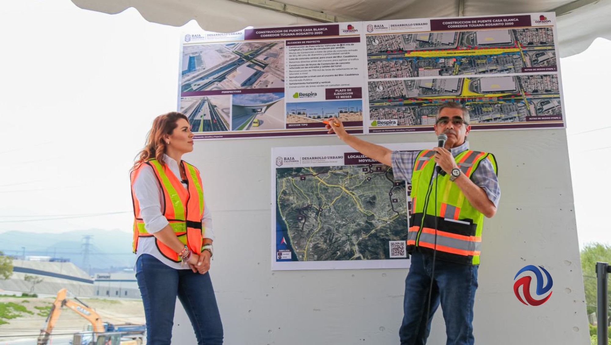 Dio inicio la obra del puente Casa Blanca Corredor Tijuana-Rosarito 2000