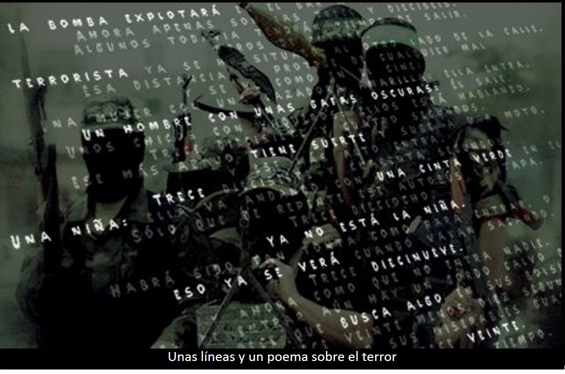 Unas líneas y un poema sobre el terror